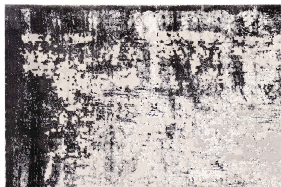 Kuza Border Grey Rug | Grey Rugs | Worn Rugs | Swyft