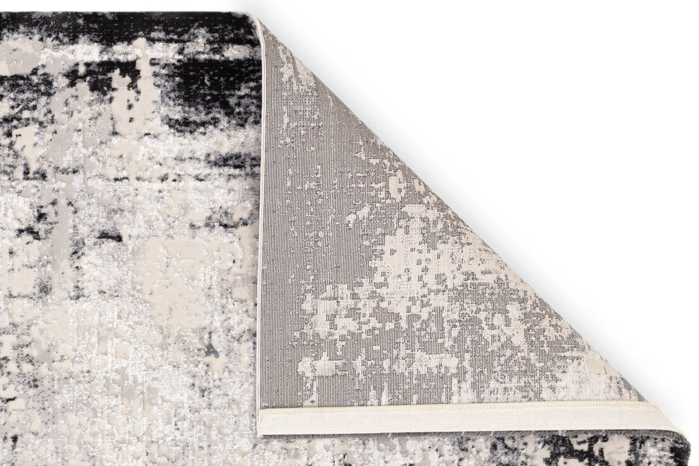 Kuza Border Grey Rug | Grey Rugs | Worn Rugs | Swyft