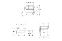 Model 10 Armchair | Retro Armchairs | Mid Century | Swyft