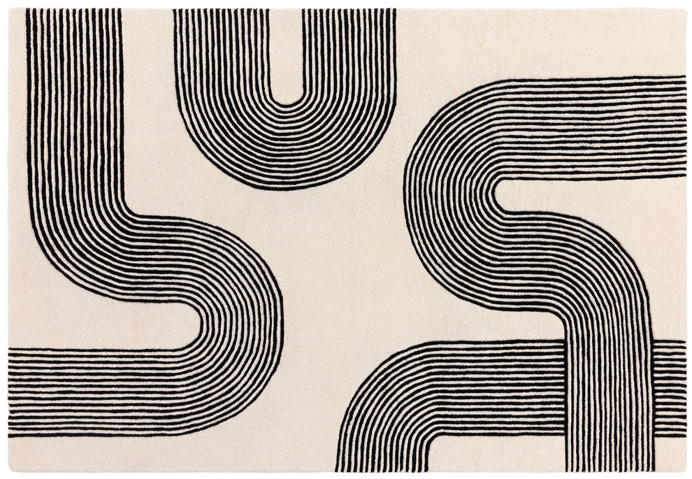 Matrix Rug Arches Black | Patterned Rugs | Area Rugs | Swyft