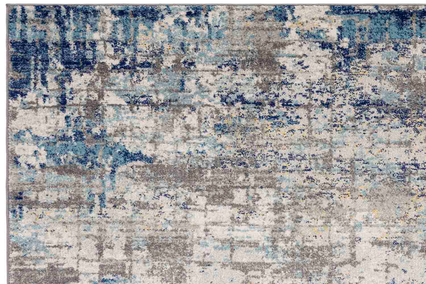 Nova Illusion Blue Rug | Patterned Rugs | Blue Rugs | Swyft