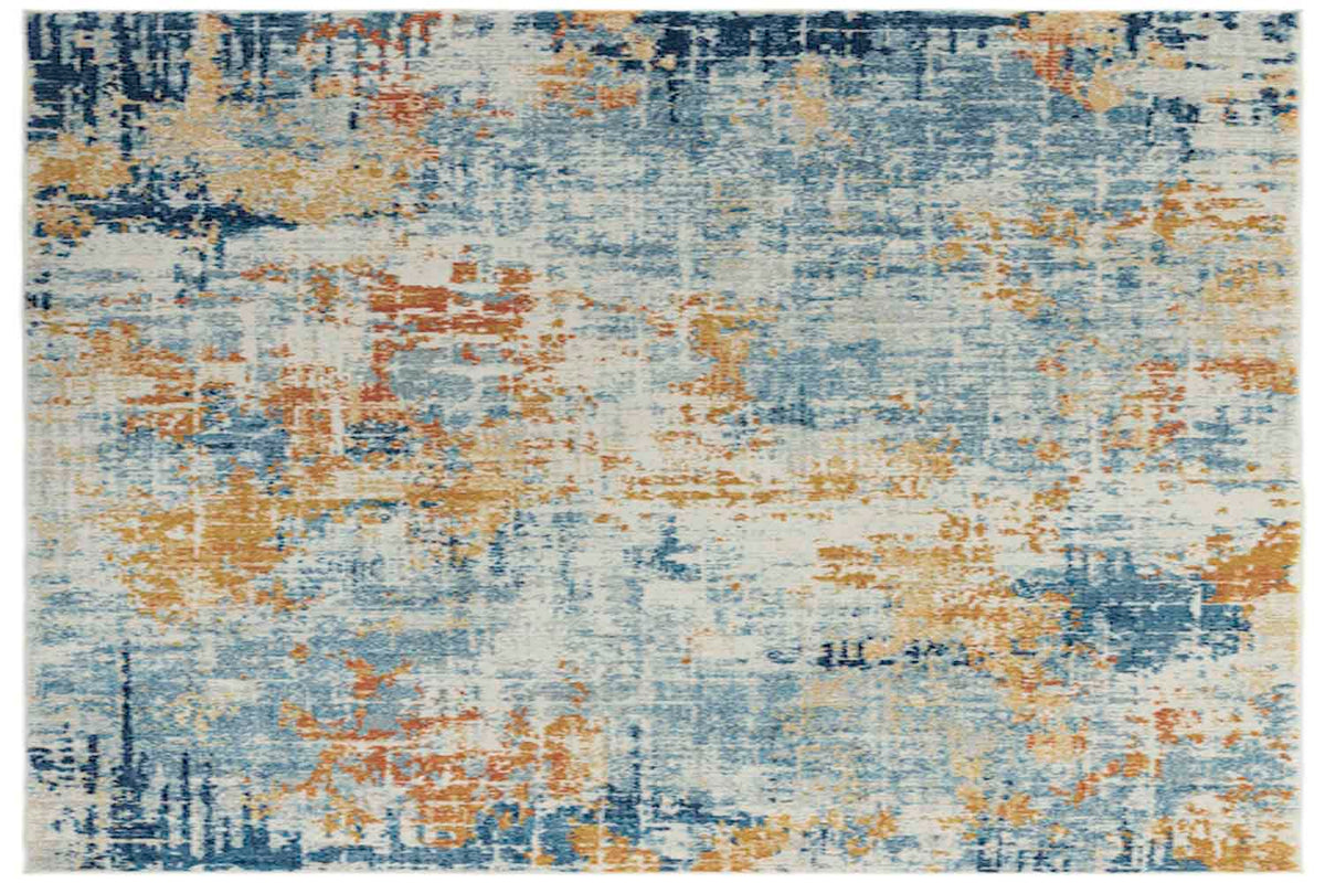 Nova Illusion Ochre Rug | Patterned Rugs | Rugs | Swyft