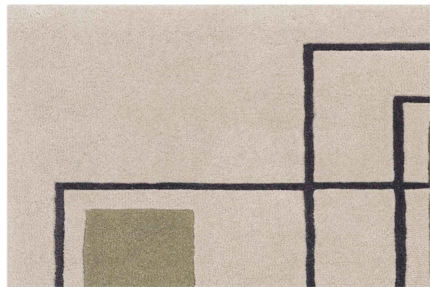 Reef Outline Khaki Rug | Patterned Rugs | Green Rugs | Swyft