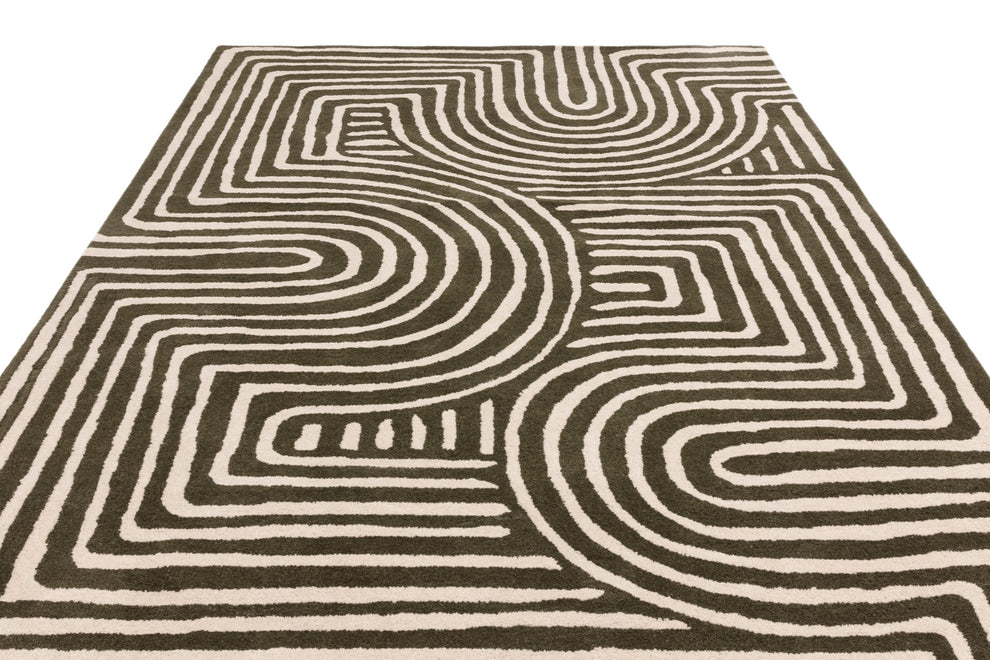 Reef Rug Curve Forest | Patterned Rugs | Area Rugs | Swyft