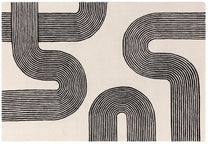 Matrix Rug Arches Black | Patterned Rugs | Area Rugs | Swyft